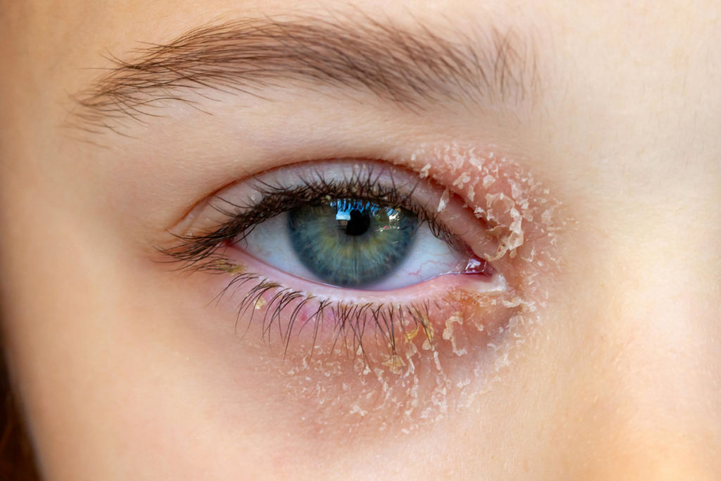 ¿Cómo se trata el eczema de párpados?